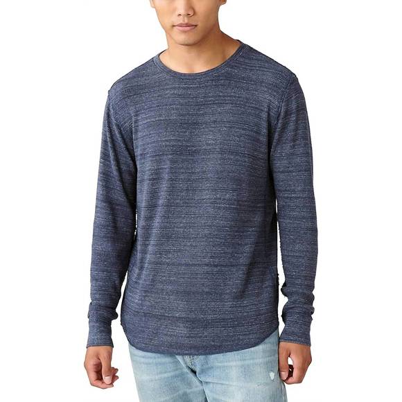 Lucky Brand | Shirts | New Lucky Brand Garment Dye Thermal Crew In Navy ...